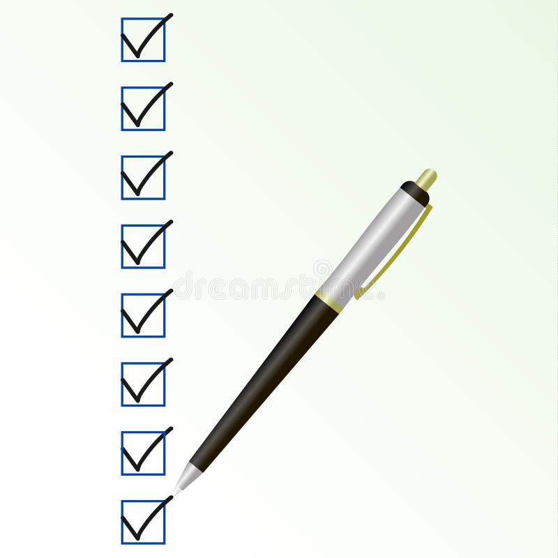 Checkliste stock abbildung. Illustration von interview - 91404506 Checkliste stock abbildung. Illustration von interview - 91404506