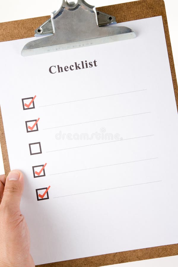 Leere Checkliste stockbild. Bild von geschäft, ikone - 91538537