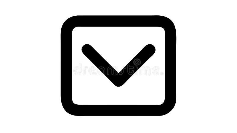 Checkmark Approved Square Icon for Task Complete Select, Vector Design Generative AI Stock ...