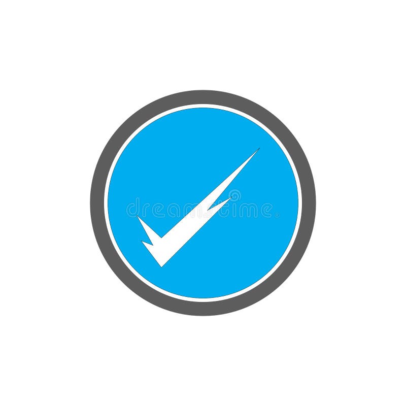 Checkmark stock vector. Illustration of goal, achievement - 153246489