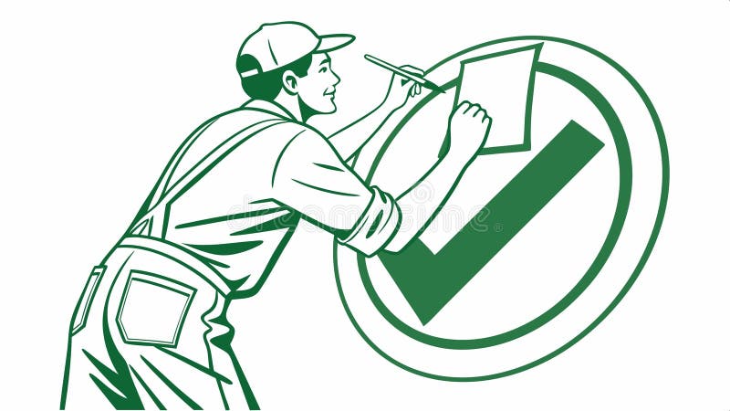 Checkmark and Hand Illustration, Approval and Positive Feedback Symbol ...