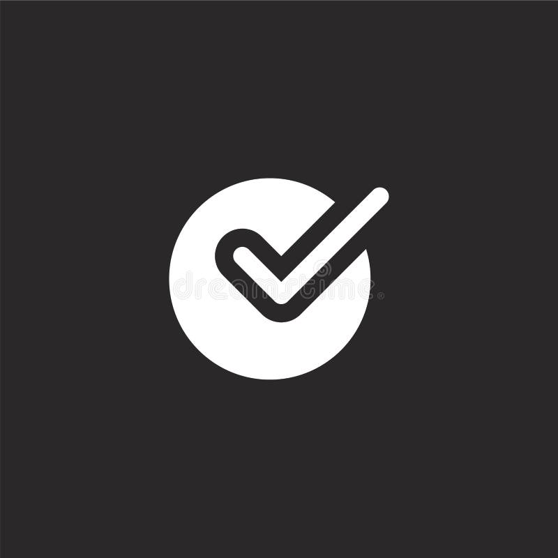 Checkmark Icon. Filled Checkmark Icon for Website Design and Mobile ...