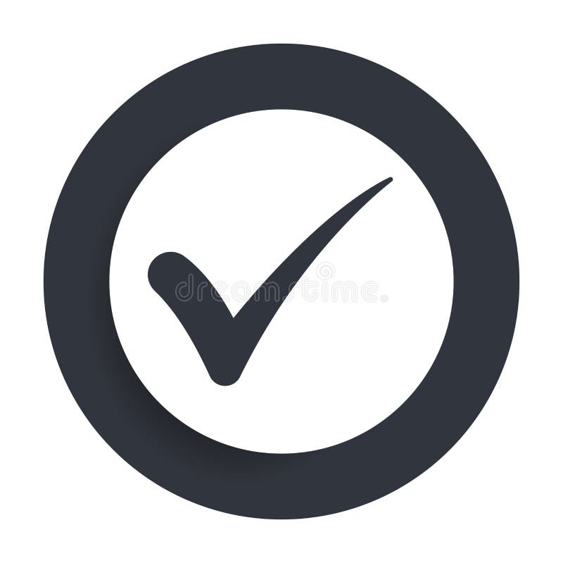 Checkmark Icon Prime Blue Round Button Vector Illustration Design ...