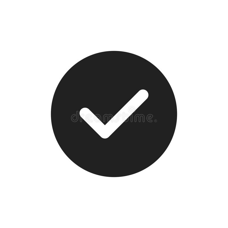 Checkmark Icon a Modern Approve Symbol Represented in Elegant Vector ...