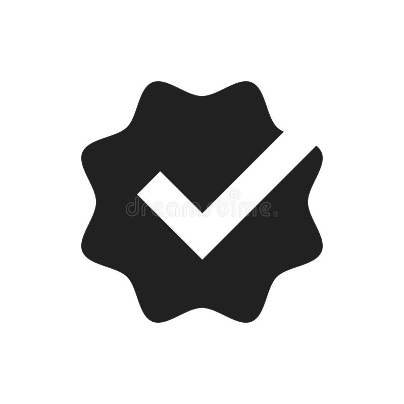 Checkmark Icon Vector this Signifies an Approved Symbol Silhouette that ...