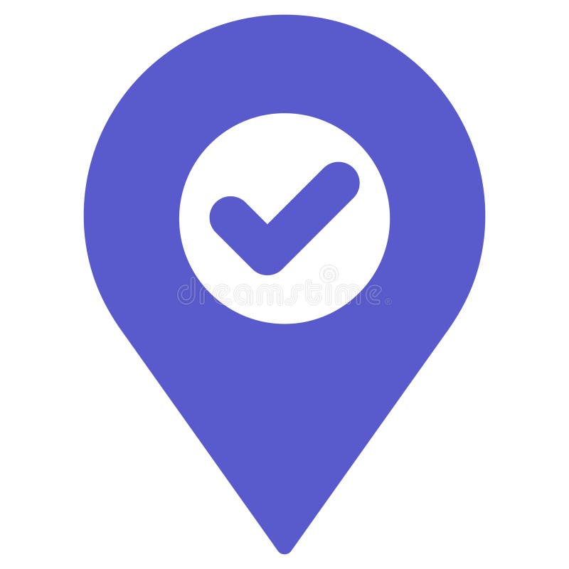 Checkmark Location Isolated Vector Icon Which Can Easily Modify or Edit ...