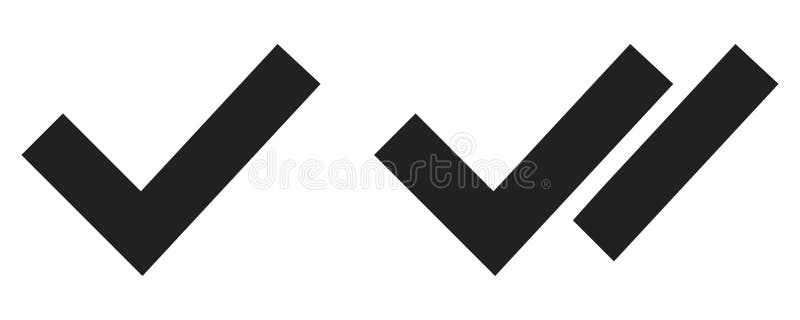 Seen Check Mark Stock Illustrations – 18 Seen Check Mark Stock ...
