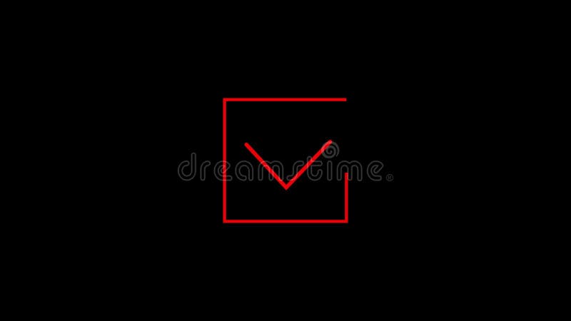 Checkmark Sign Icon Animation. Stock Video - Video of choice, abstract ...