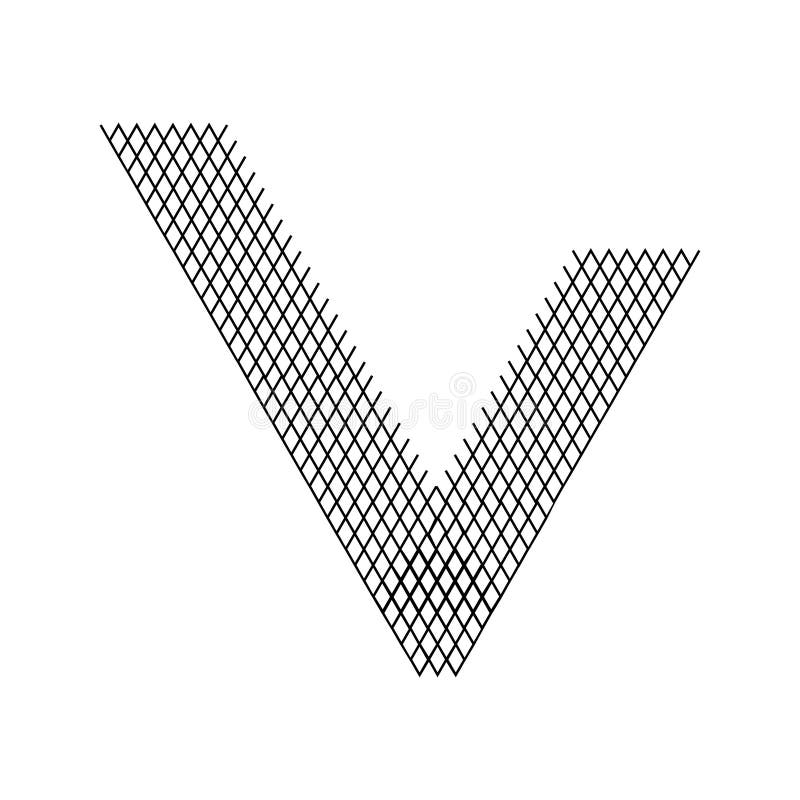 Checkmark Sign Made of Grid Icon.eps Ten Stock Vector - Illustration of ...