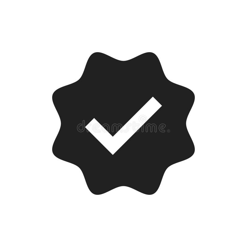 Checkmark Silhouette Icon, a Widely Recognized Approved Symbol in ...