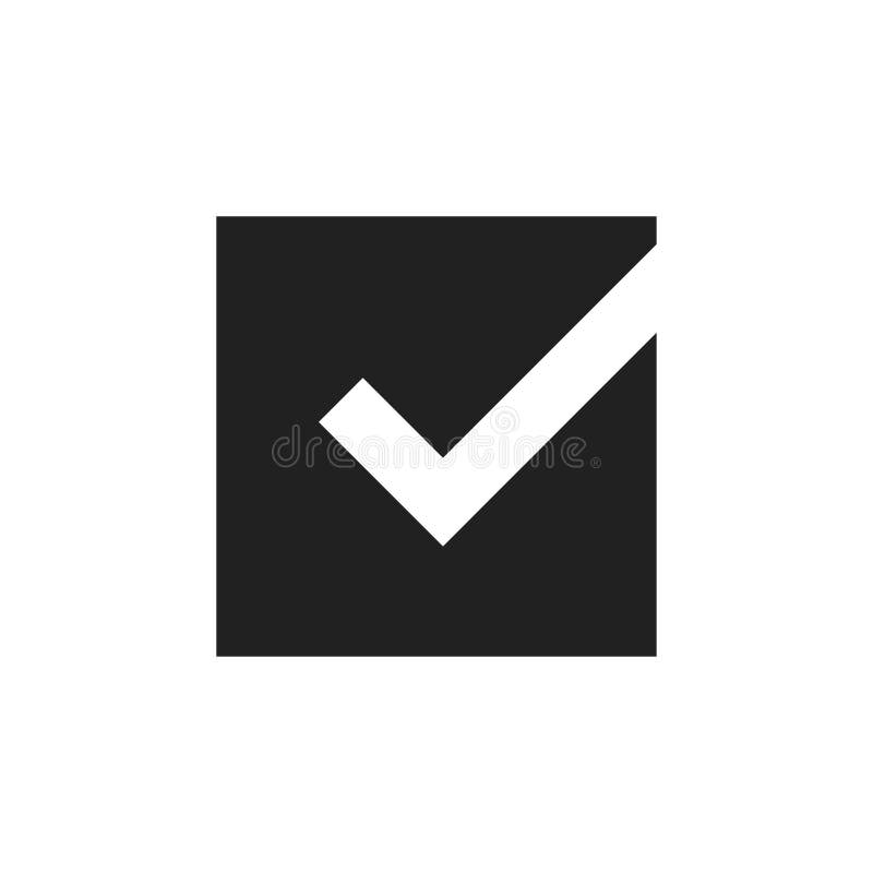 Checkmark Vector Icon a Symbol of Approval and Confirmation ...