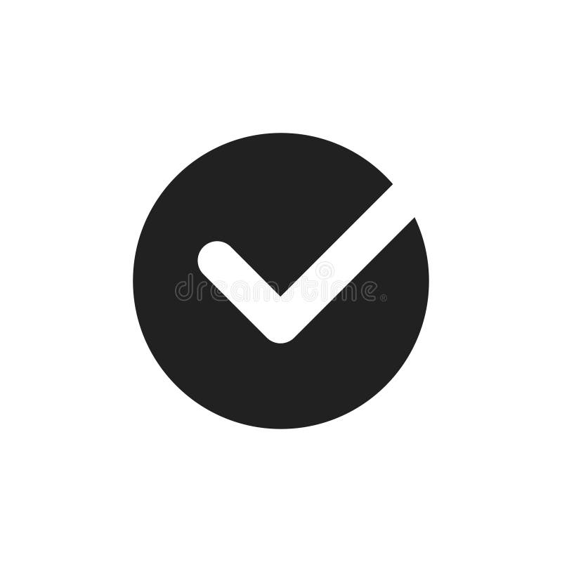 Checkmark Vector Icon a Symbol Representing Approval and Affirmation ...