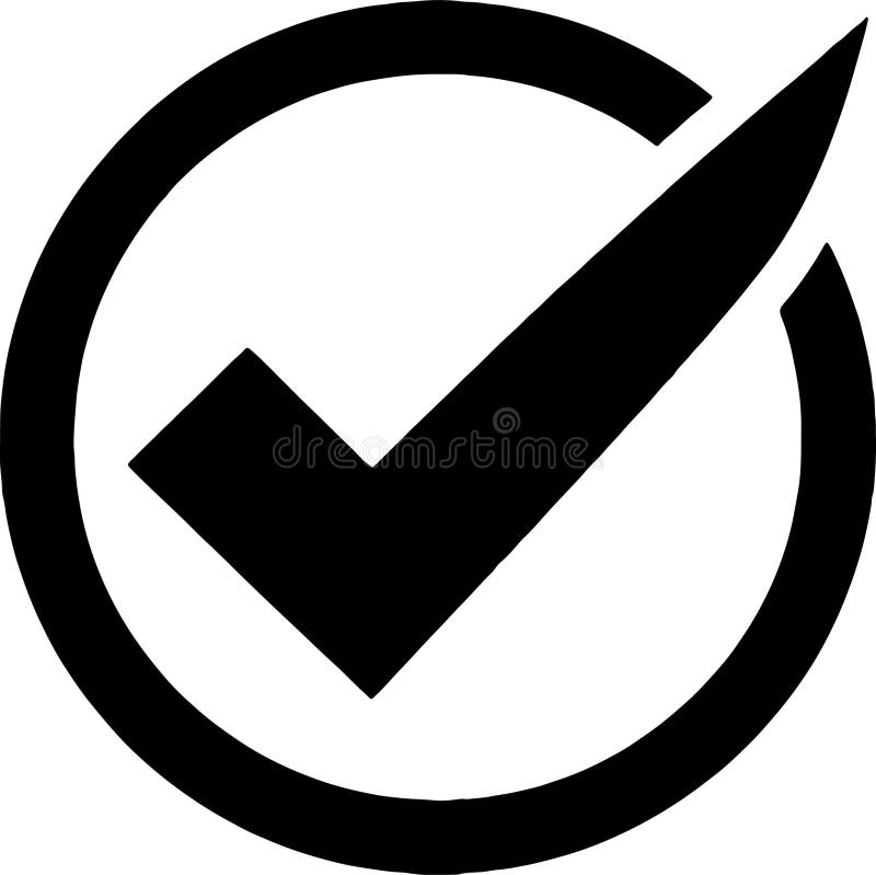 Checkmark Vector Silhouette Icon Image Art. Checkmark Vector Silhouette ...