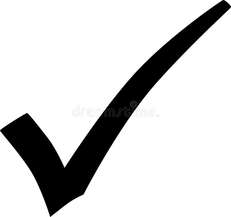 Check Mark Vector Symbol / Icon Stock Vector - Illustration of list ...