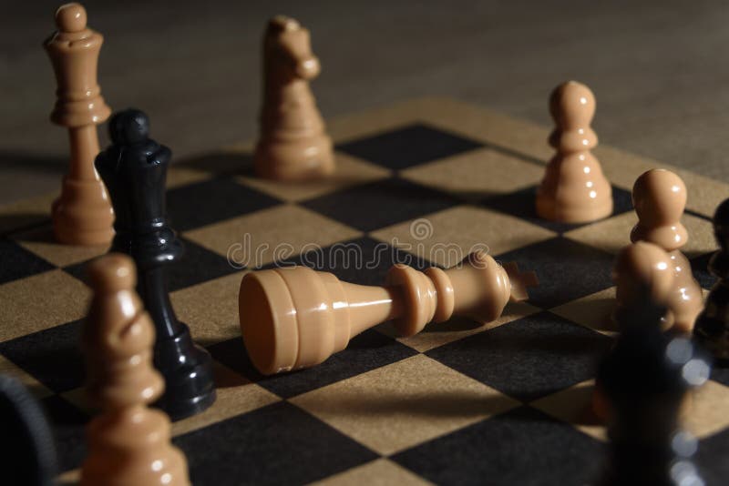 Checkmate of the Bishop To the White King Stock Image - Image of pawn ...