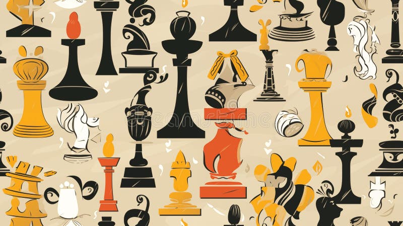 Checkmate Celebration: Seamless Pattern for International Chess Day ...