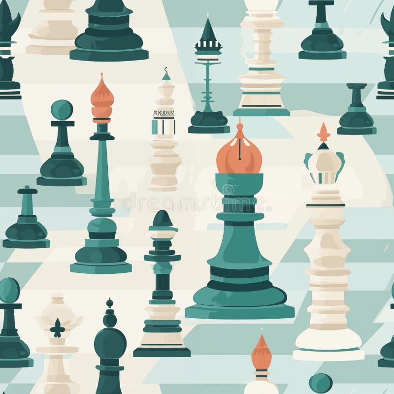Checkmate Celebration: Seamless Pattern for International Chess Day ...