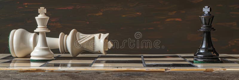 Checkmate in a Chess Game, Winning and Losing in the Game, Chess Pieces ...