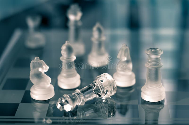 Glass chess stock image. Image of chess, game, king, play - 20715335