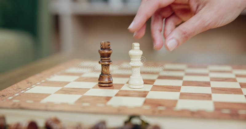Checkmate, Hand and Chess Queen Take King with Win, Board Game and ...