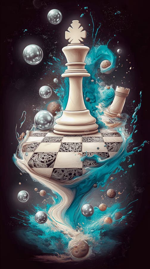 Checkmate in a Parallel Reality. Stock Illustration - Illustration of ...