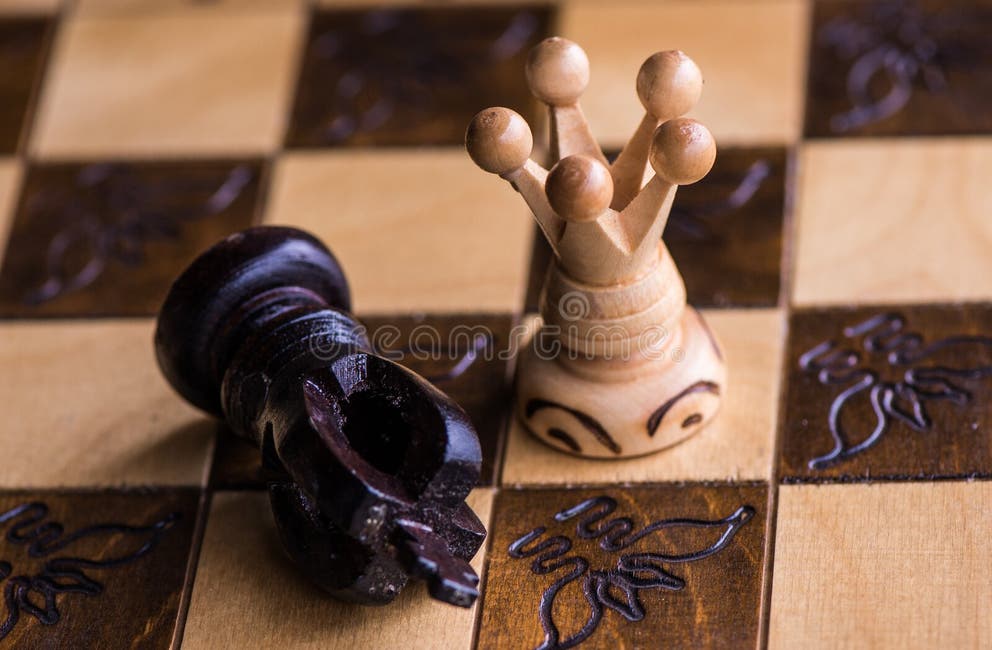 Checkmate stock image. Image of chess, play, whitequeen - 68171941