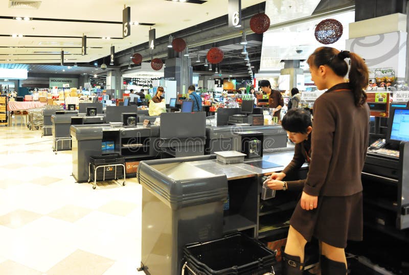 Checkout counter editorial photography. Image of check - 23333807