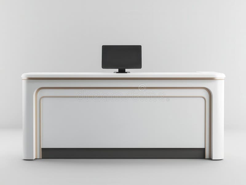 Checkout Counter Flat Design Side View Black Friday Theme 3D Render ...