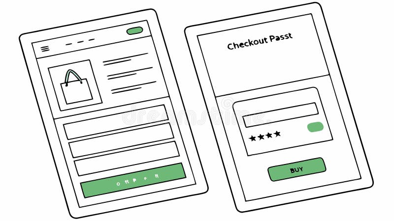 Checkout Form for Online Payment, Secure E-commerce Process, Vector Design Generative AI Stock ...