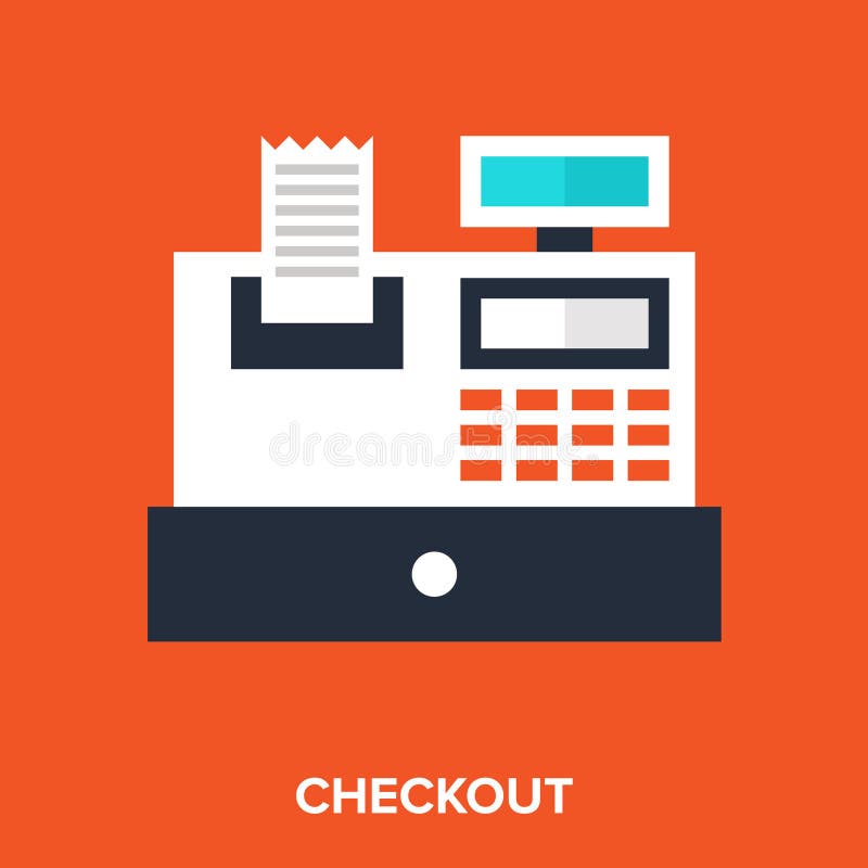 Checkout Vector Illustration Concept Stock Vector - Illustration of ...