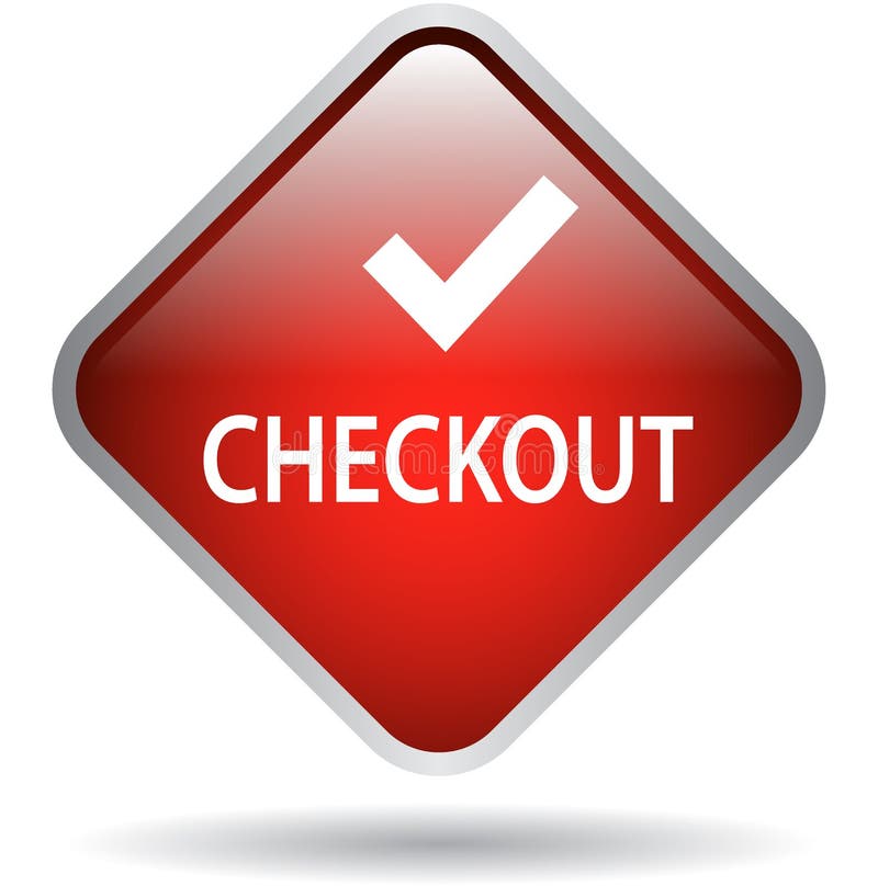 Checkout web button stock illustration. Illustration of icon - 119440682