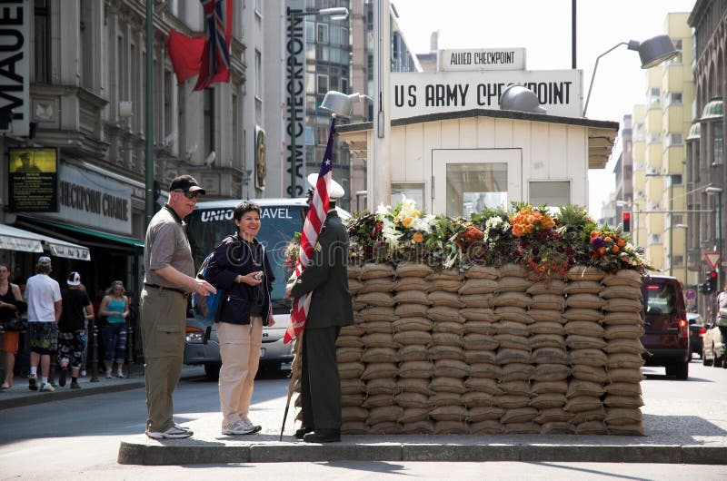 Checkpoint Charlie editorial image. Image of tourism - 21138230