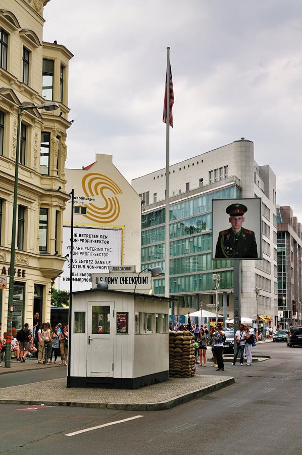 Checkpoint Charlie editorial image. Image of tourism - 21138230