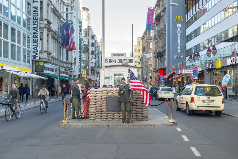 Checkpoint Charlie editorial stock image. Image of famous - 34483654