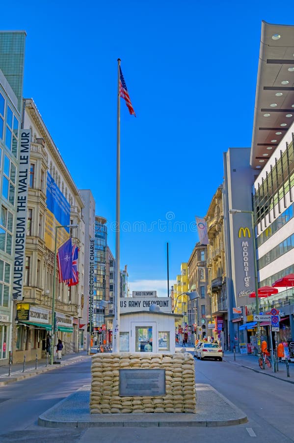 Checkpoint Charlie Memorial Site in Berlin, Germany Editorial ...