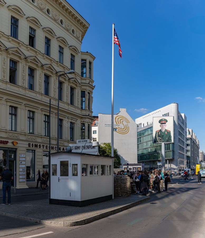 Checkpoint Charlie editorial stock photo. Image of charlie - 301210483