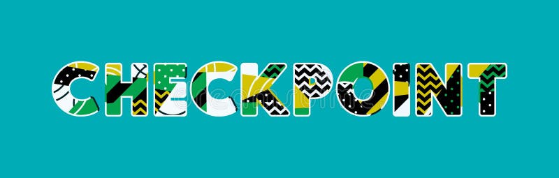 Checkpoint Concept Word Art Illustration Stock Vector - Illustration of ...
