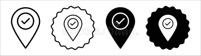 Checkpoint Icon Symbol Set Collection. Checkpoint Simple Vector Sign ...