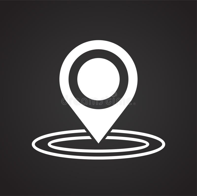 Checkpoint GPS Map Location Color Glass Buttons Stock Vector ...