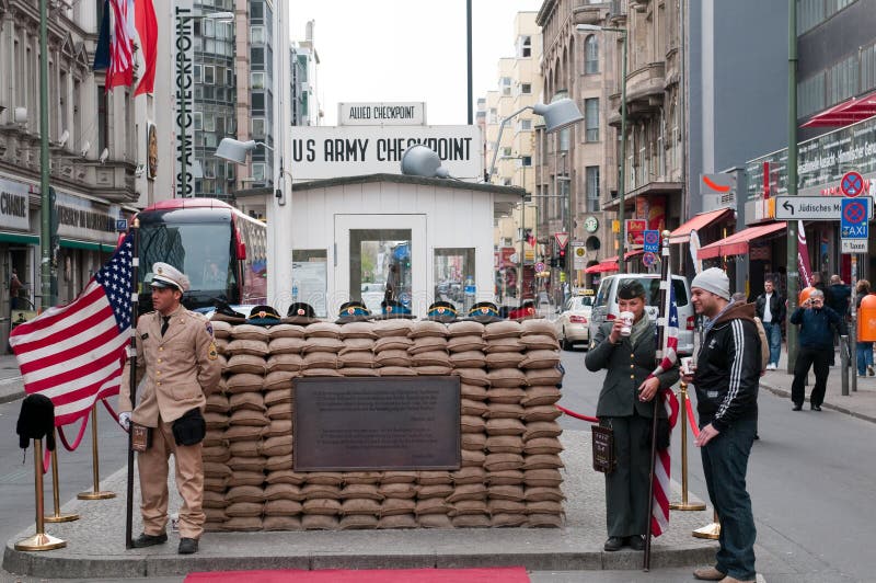 Checkpoint Charlie editorial image. Image of tourism - 21138230