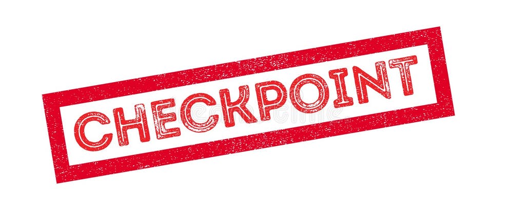 Checkpoint rubber stamp stock illustration. Illustration of sign - 83158592