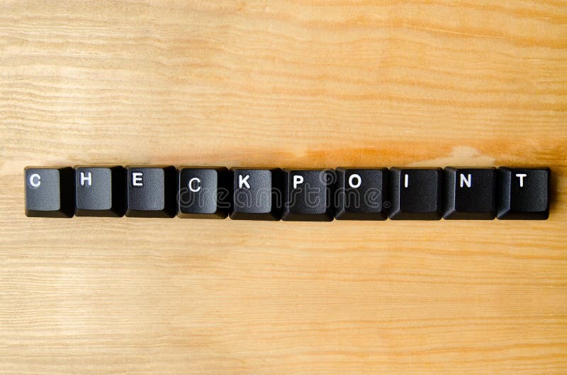 Checkpoint word stock photo. Image of letters, alphabet - 96110674