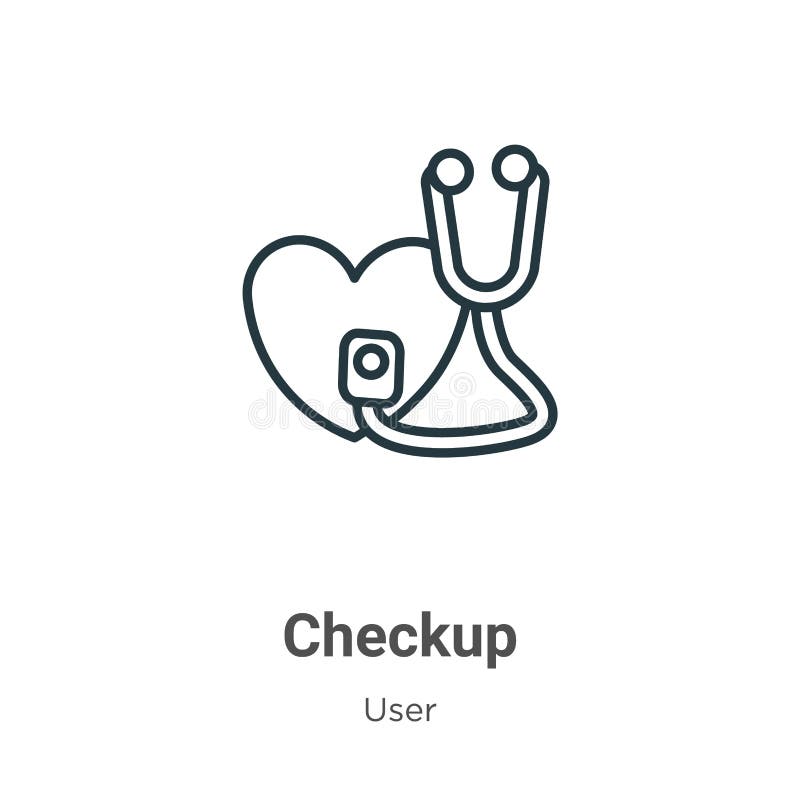 Doctor Checkup Line Icon Vector Doctor Checkup Outline Sign Concept