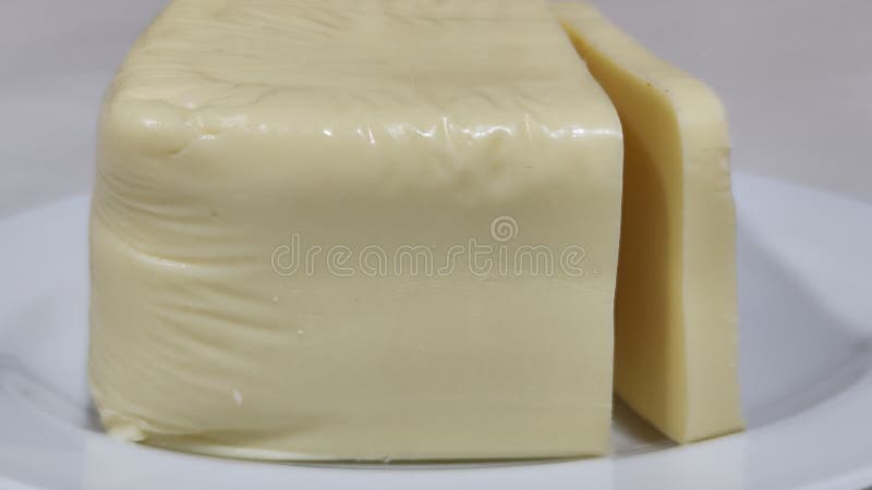 Cheddar Cheese. in Block Form. Presentation Image Stock Image - Image ...