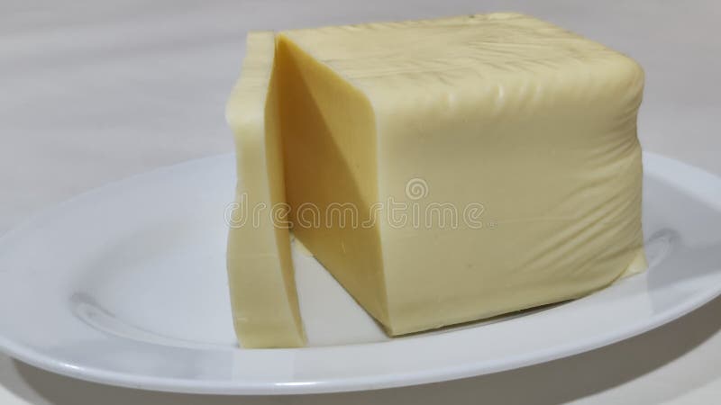 Cheddar Cheese. in Block Form. Presentation Image Stock Image - Image ...