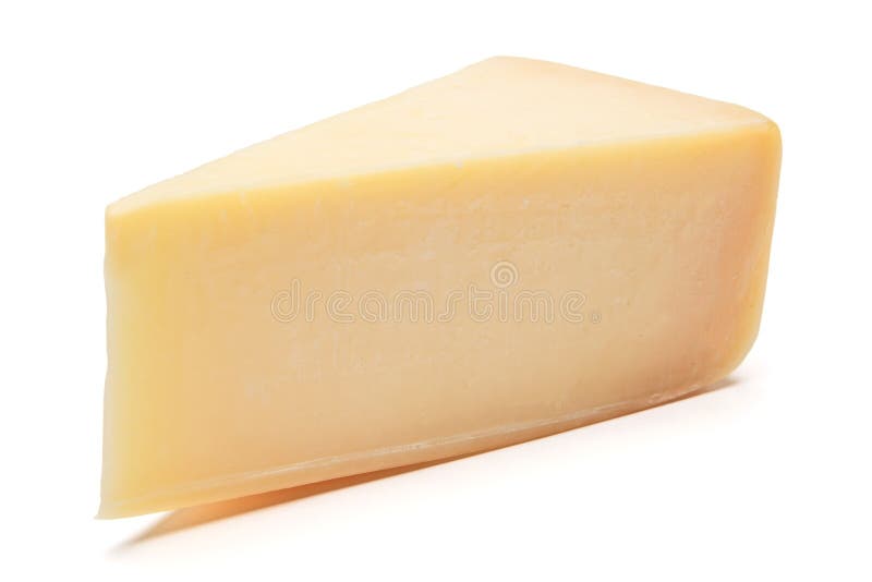 Cheddar Cheese Isolated on White Background Stock Photo - Image of ...