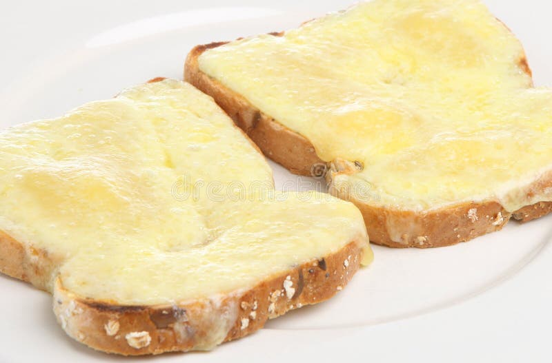 Cheddar Cheese on Toast stock image. Image of savoury - 9693639