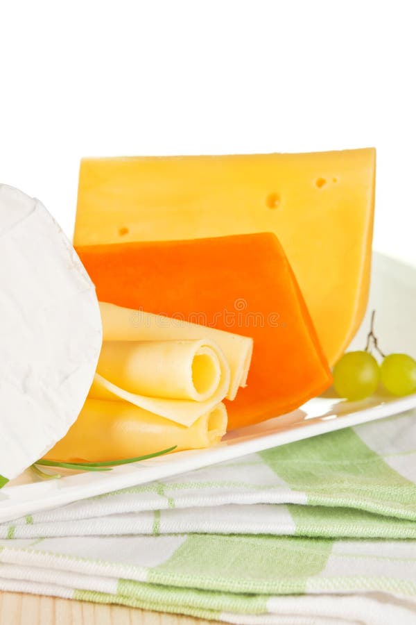 Cheeese assortment. stock image. Image of roquefort, mixture - 21225411