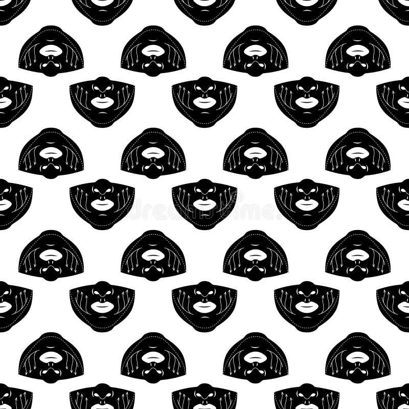 Cheek Lifting Pattern Seamless Vector Stock Vector - Illustration of ...