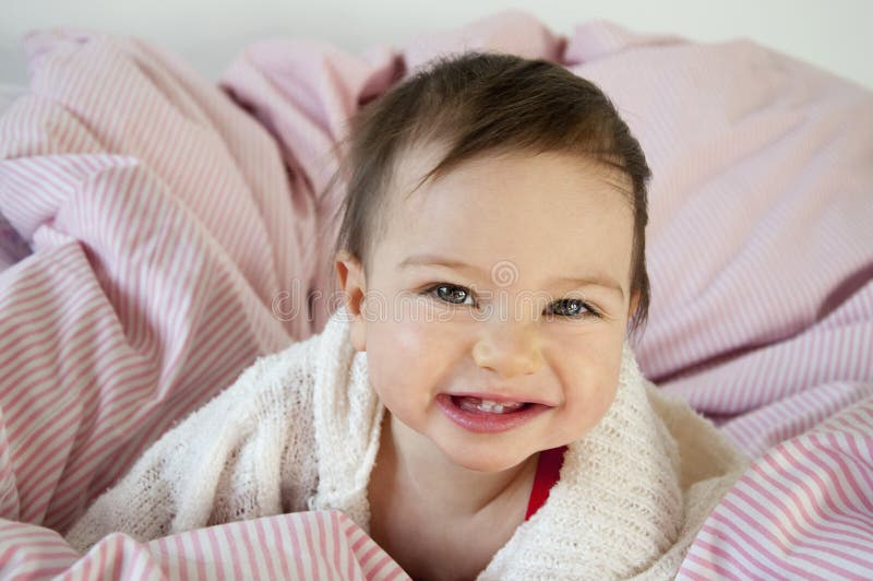 Cheeky baby stock image. Image of little, bedtime, cuddly - 12336689